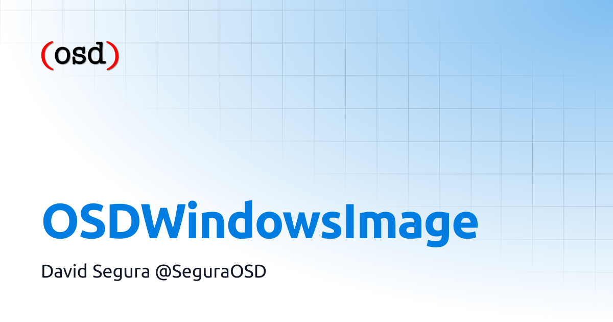 OSDWindowsImage | OSD